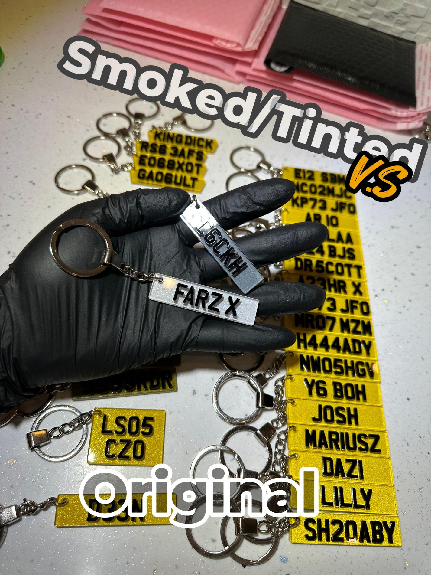 Mini Plates UK | Personalised Number Plate Keyring / Keychains