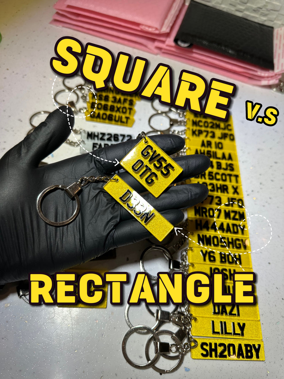 Personalised Keyrings/Keychains | Miniplates UK :)