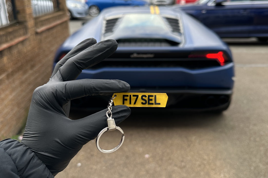 Mini Plates UK | Personalised Number Plate Keyring / Keychains