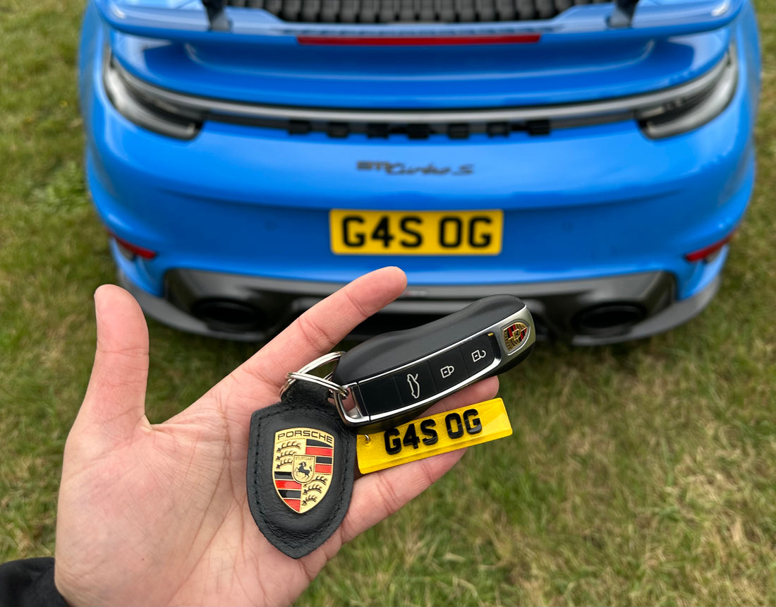 Mini Plates UK | Personalised Number Plate Keyring / Keychains
