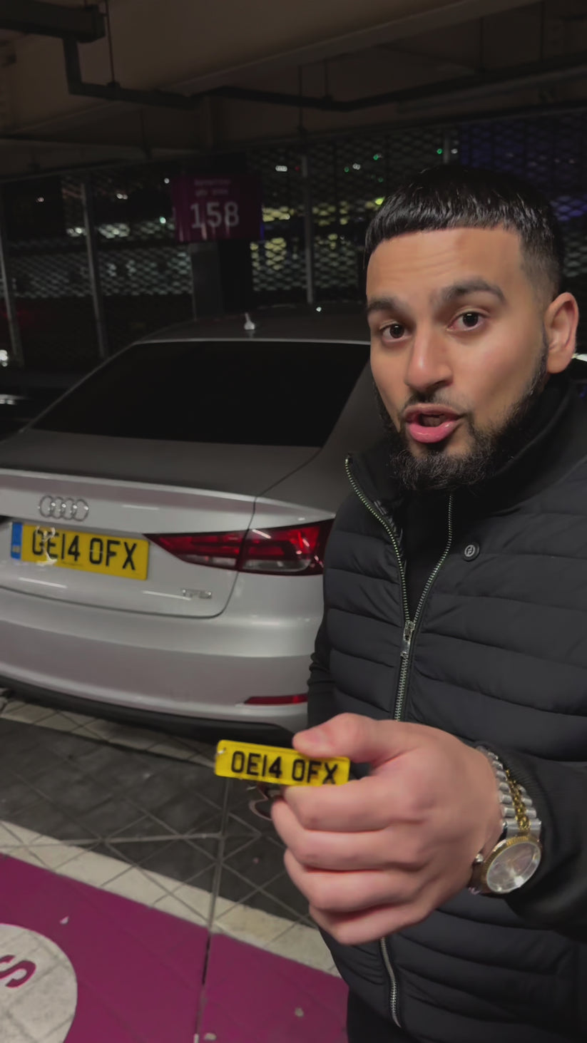 Mini Plates UK | Personalised Number Plate Keyring / Keychains